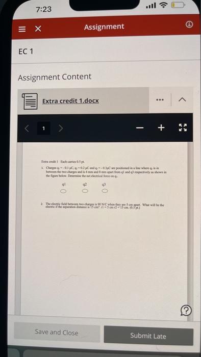 Solved Assignment Content Extra credit 1,docx1. Charges | Chegg.com