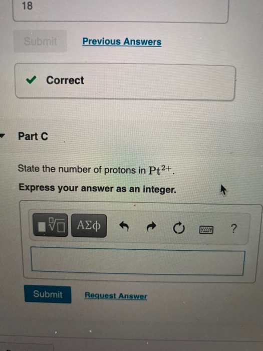 Solved 18 Submit Previous Answers Correct Part C State the | Chegg.com