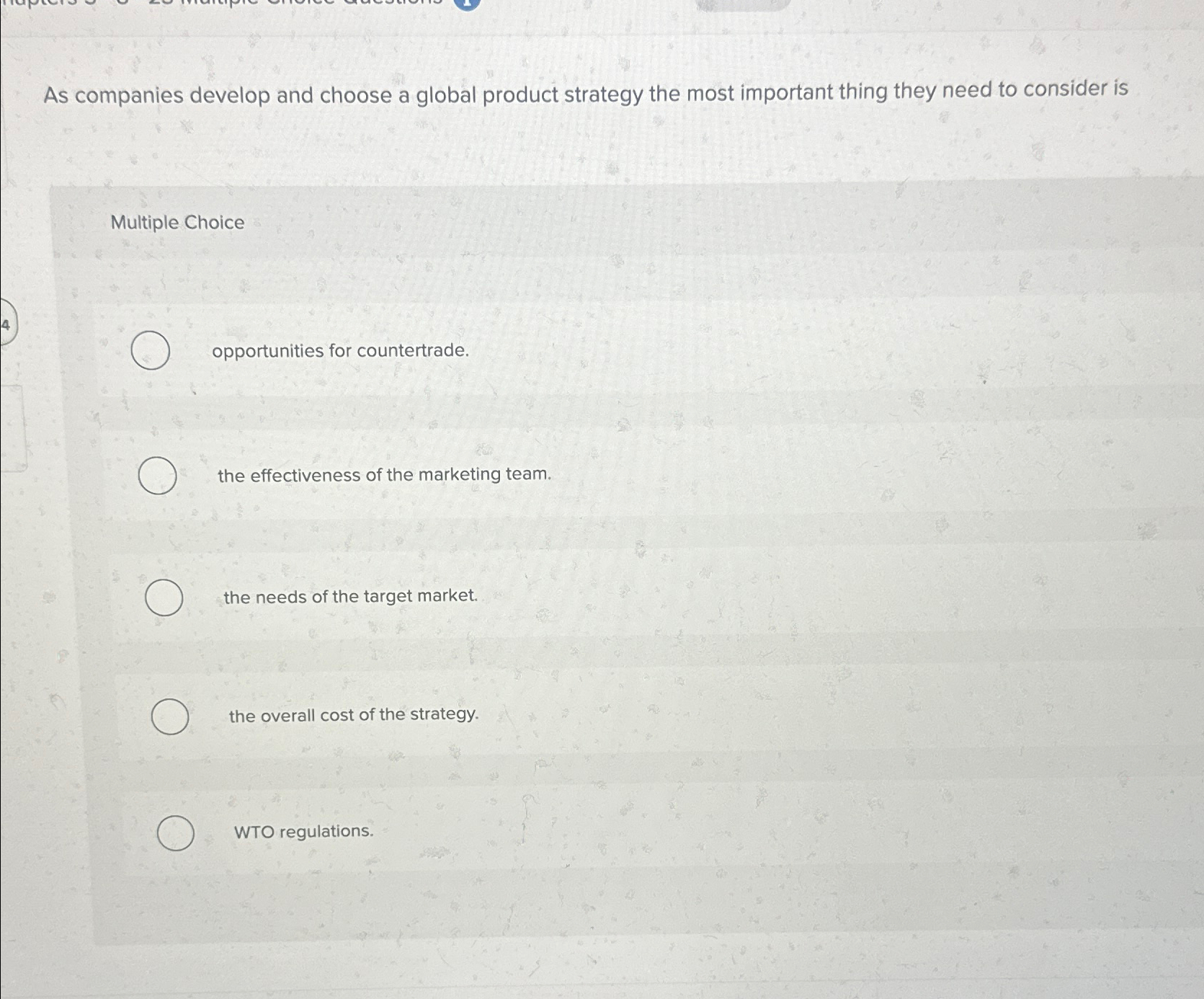 Solved As companies develop and choose a global product | Chegg.com