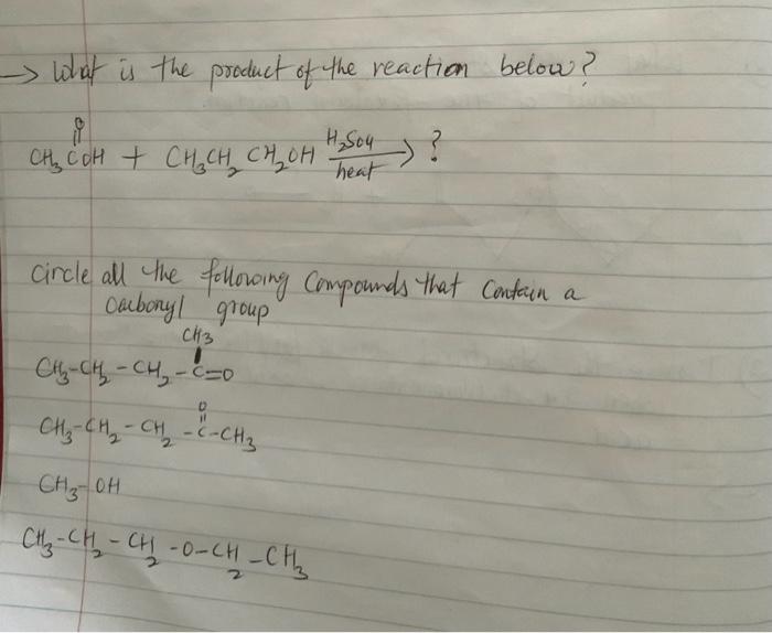 Solved - What is the product of the reaction below? CH₂ COH | Chegg.com