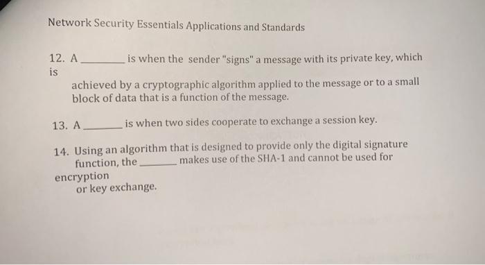 Solved 8. The was developed by NIST and published as a | Chegg.com