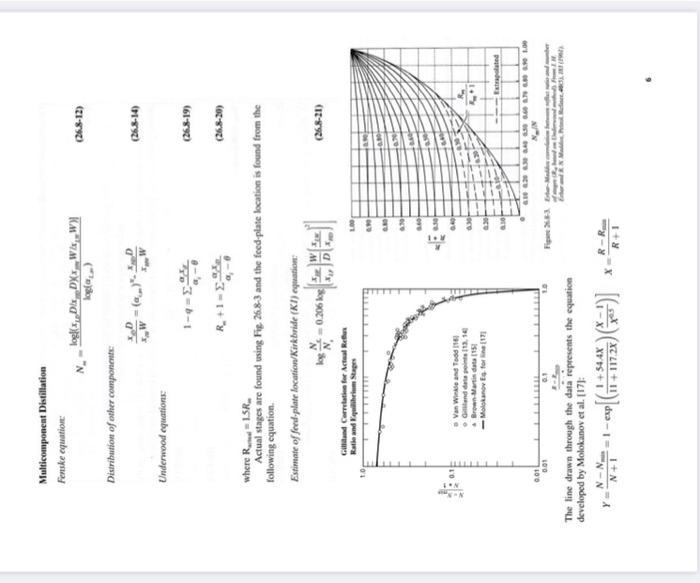 Solved Question \#1: (50 pts) A multicomponent distillation | Chegg.com