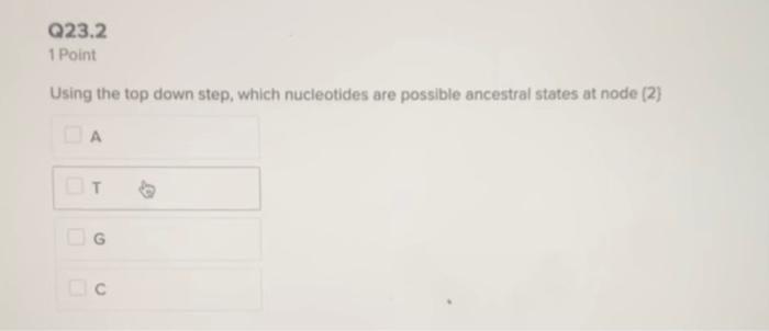 Solved Q23 Using the Fitch algorithm, Part 1 6 Points We can | Chegg.com