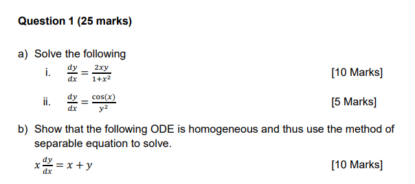 Solved Show that the ODE is homogeneous and find its general | Chegg.com
