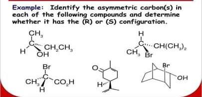 Solved Example: Identify the asymmetric carbon(s) in each of | Chegg.com