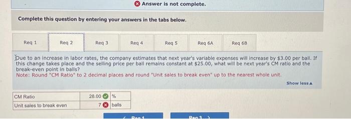 Solved Problem 2-20 (Algo) CVP Applications: Break-Even | Chegg.com