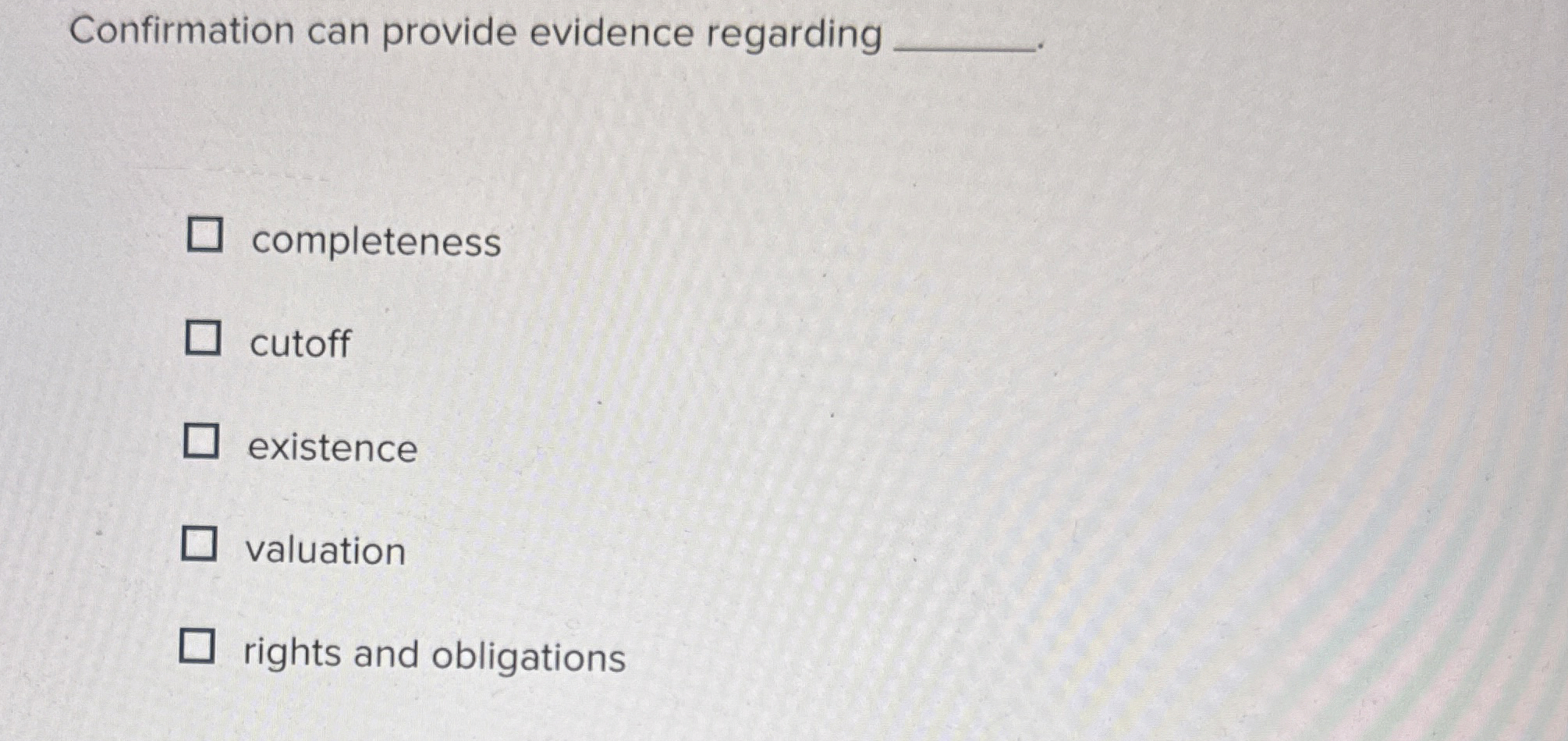 Solved Confirmation can provide evidence | Chegg.com