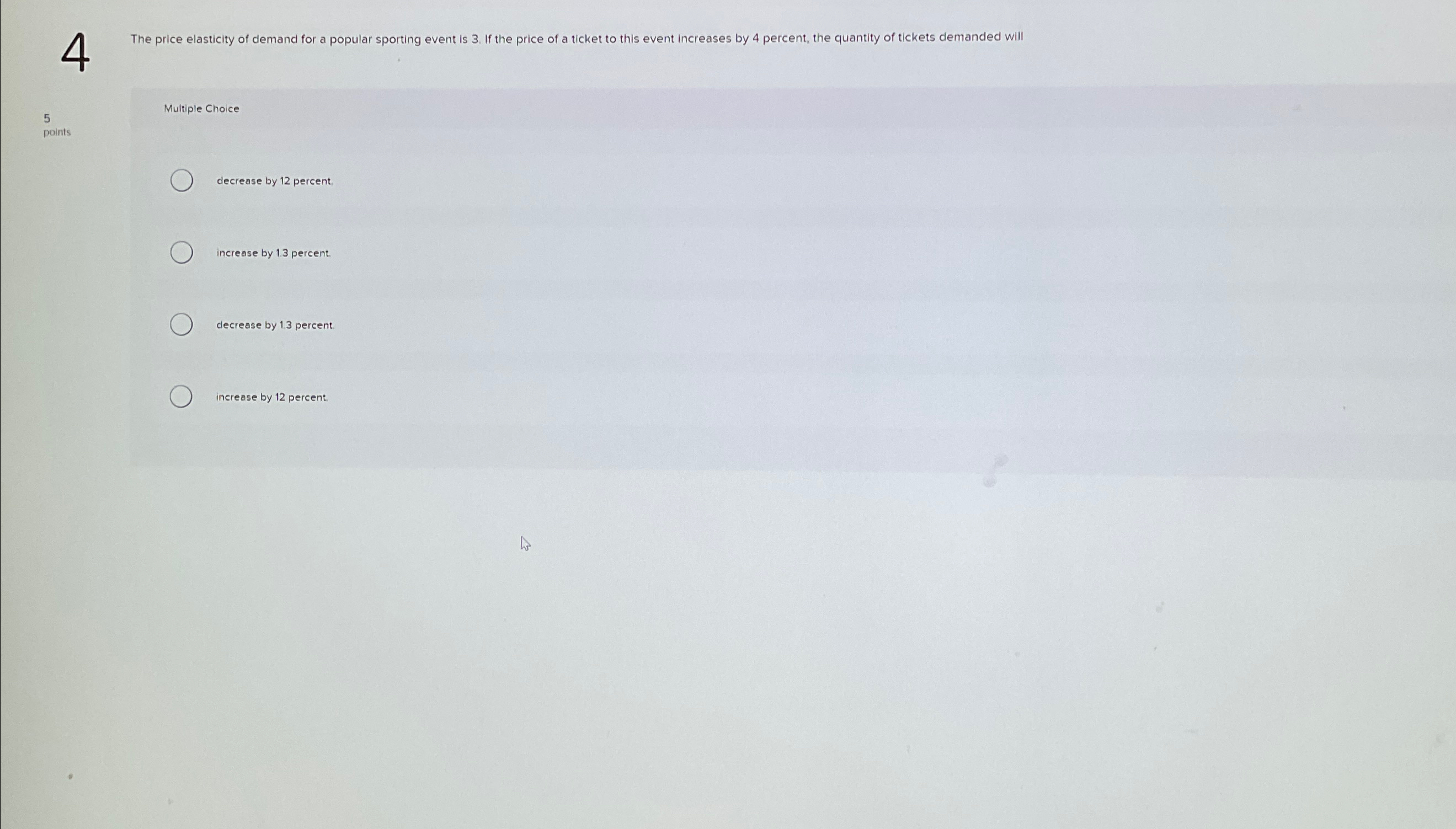 Solved The price elasticity of clemand for a popular | Chegg.com