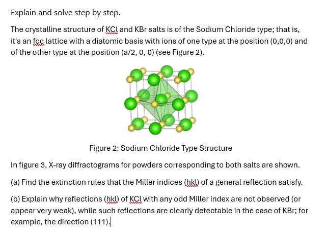 Solved Explain and solve step by step.The crystalline | Chegg.com