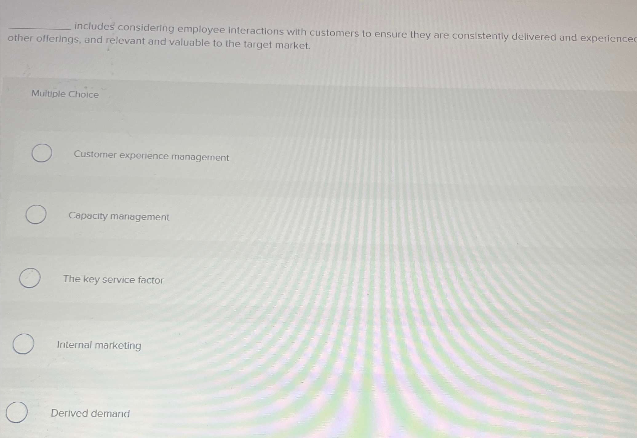 Solved includes considering employee interactions with | Chegg.com