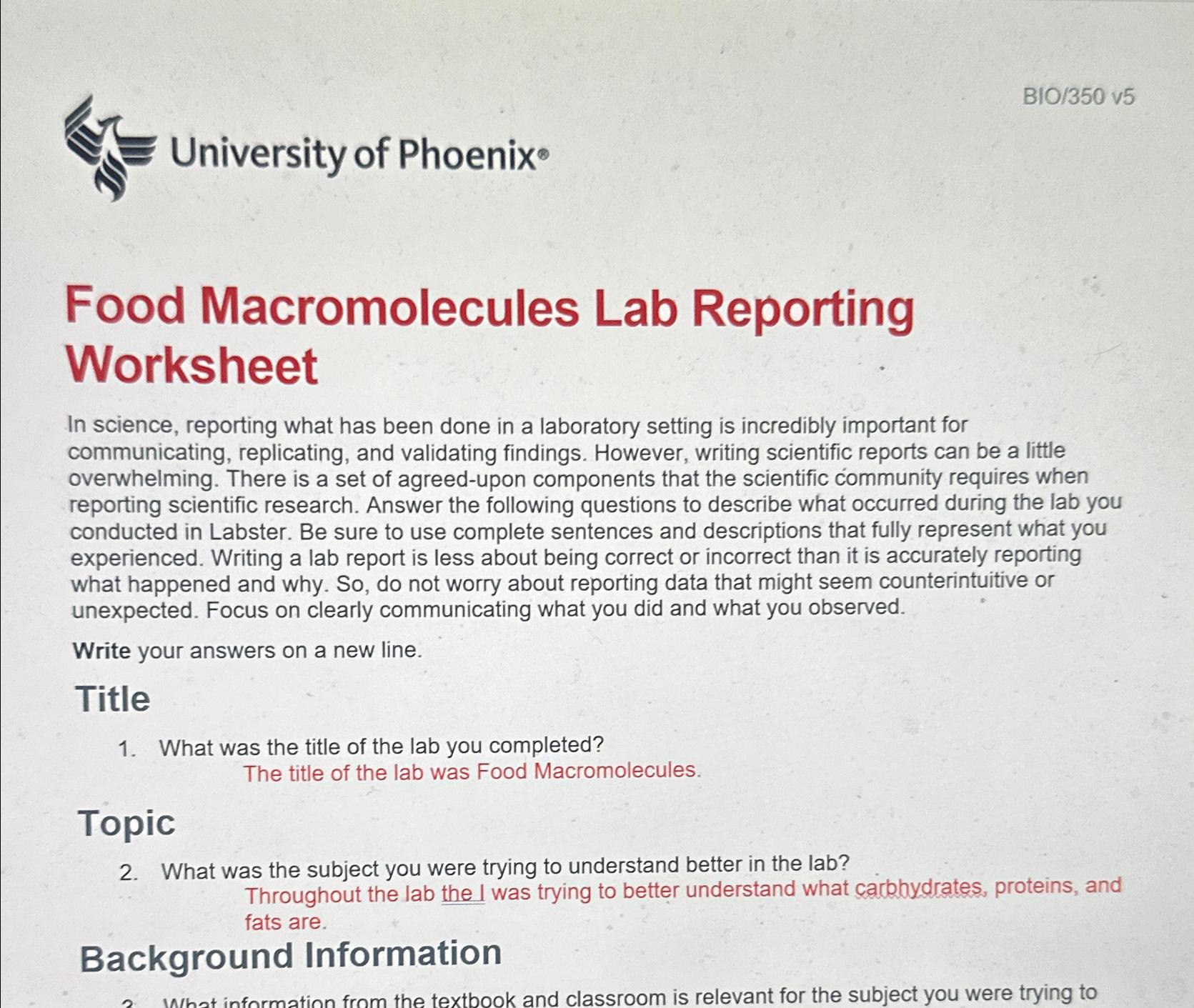 Solved BIO/350 ﻿v5University of PhoenixFood Macromolecules | Chegg.com