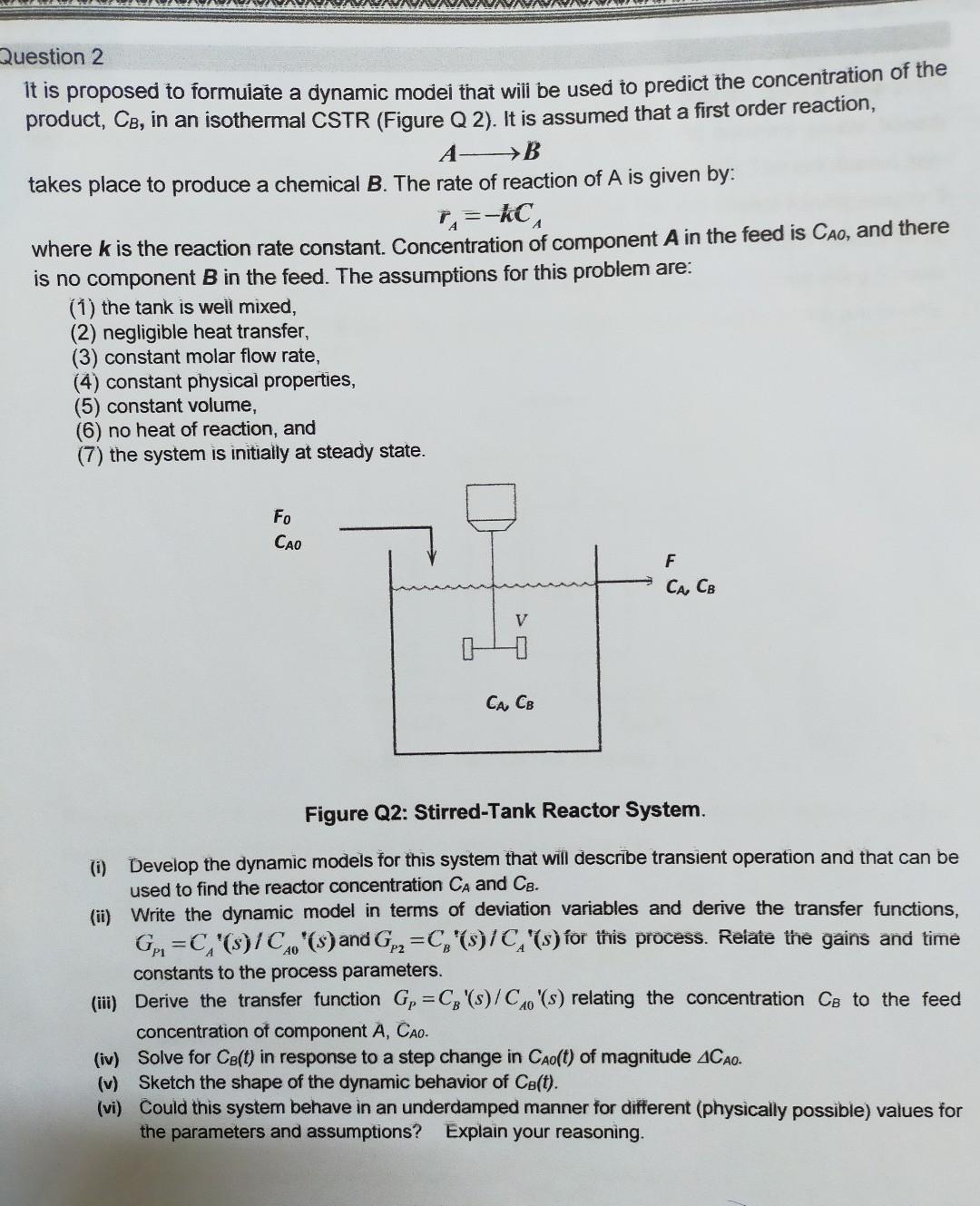 Solved Question 2 It is proposed to formulate a dynamic | Chegg.com