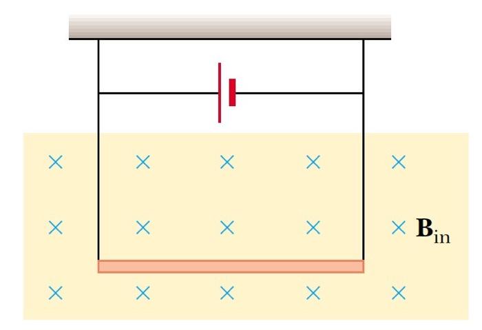 Solved Consider a conductor suspended by two flexible wires | Chegg.com