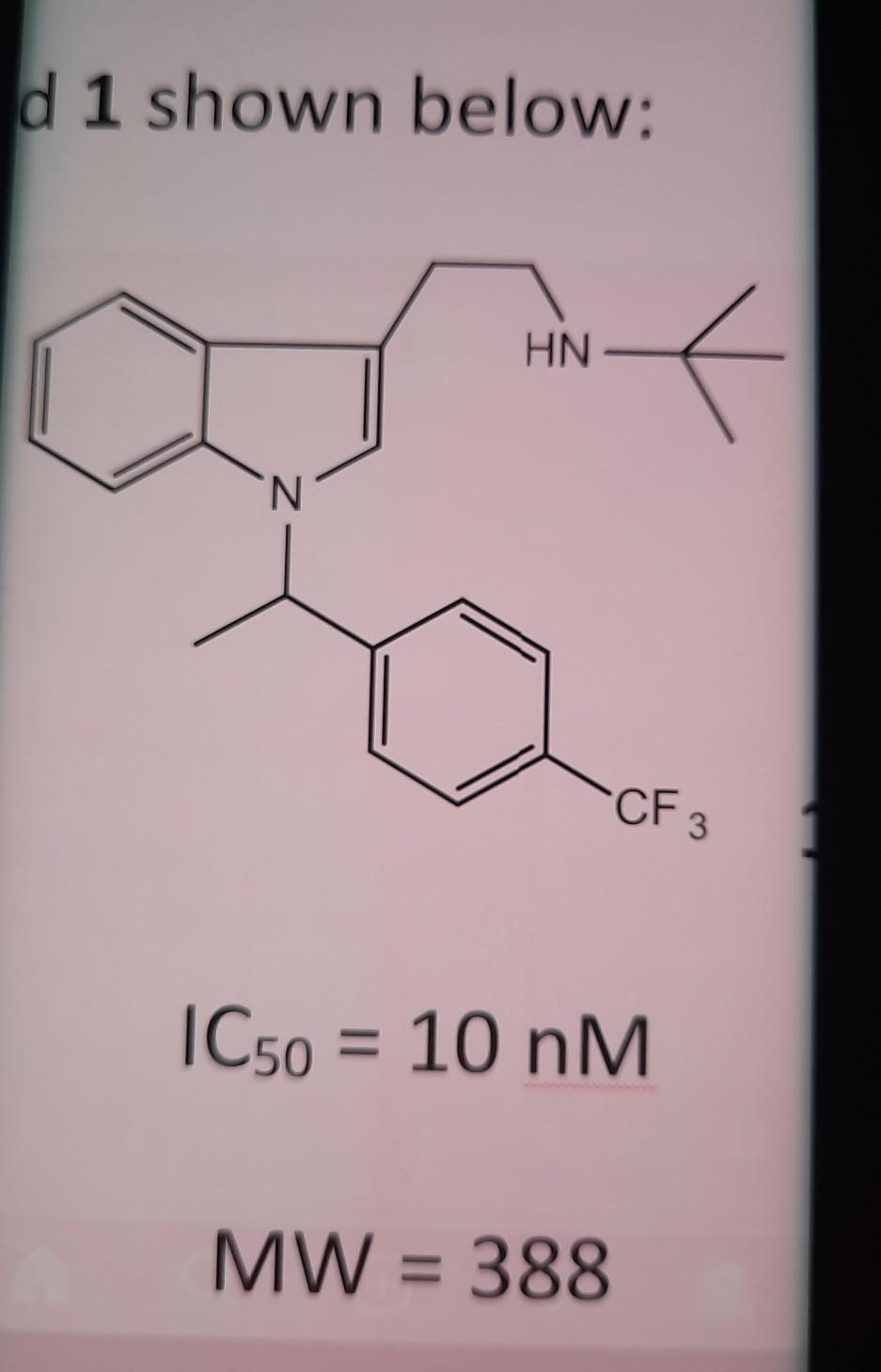Solved question is, what would be a replacement for the CF3 | Chegg.com