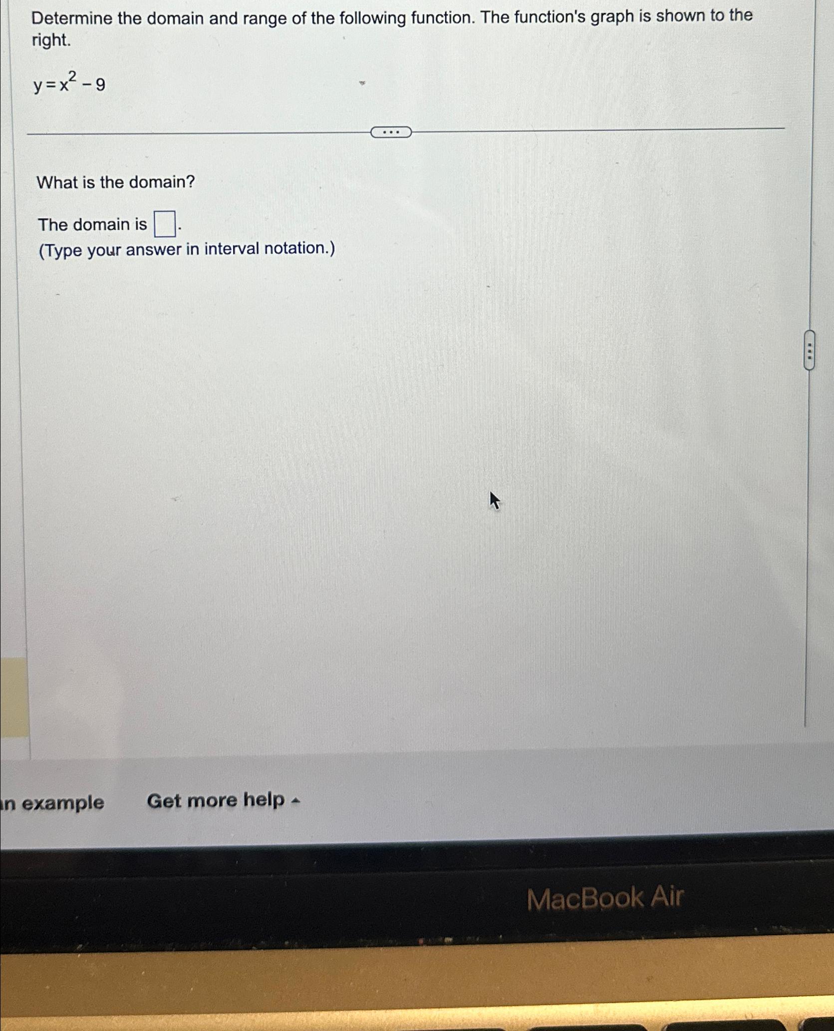 Solved Determine the domain and range of the following | Chegg.com