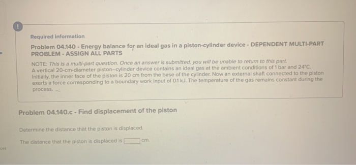 Solved Required information Problem 04.140 - Energy balance | Chegg.com