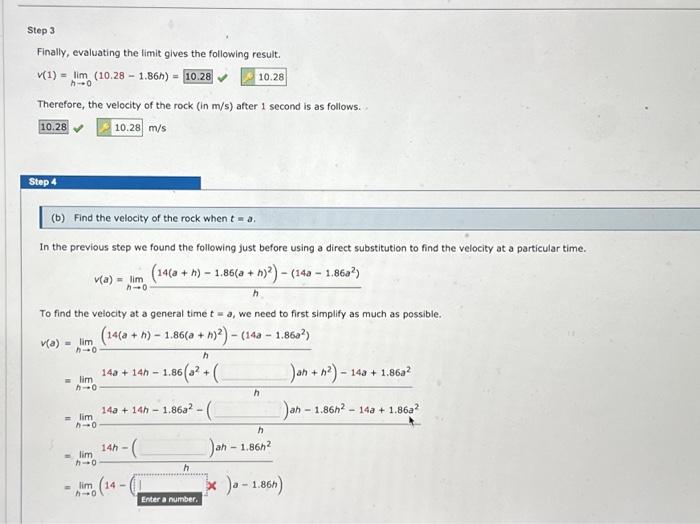 Solved Finally, evaluating the limit gives the following | Chegg.com