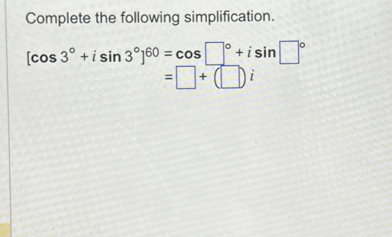 Solved Complete the following | Chegg.com
