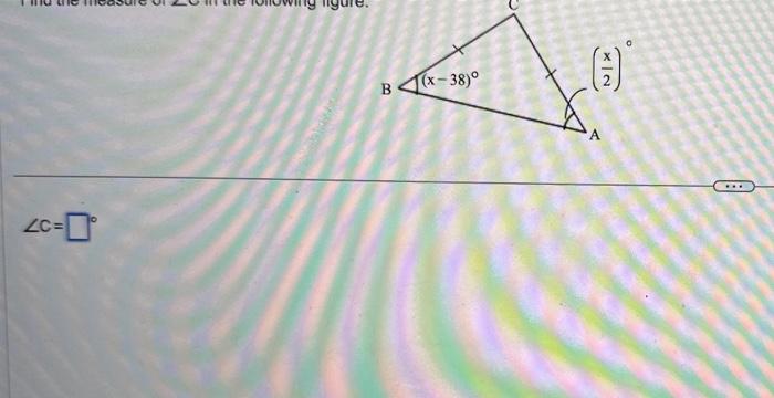 Solved ∠C= | Chegg.com