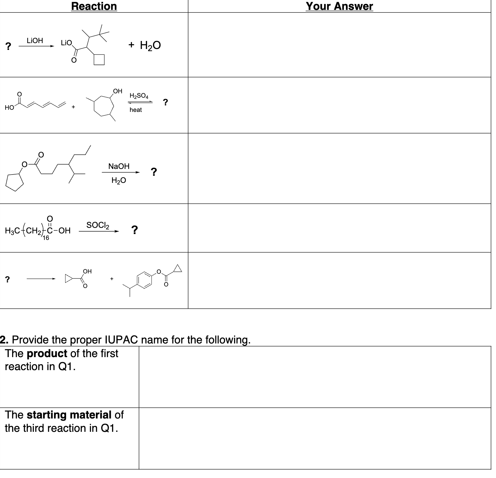 Solved 2. ﻿Provide the proper IUPAC name for the | Chegg.com