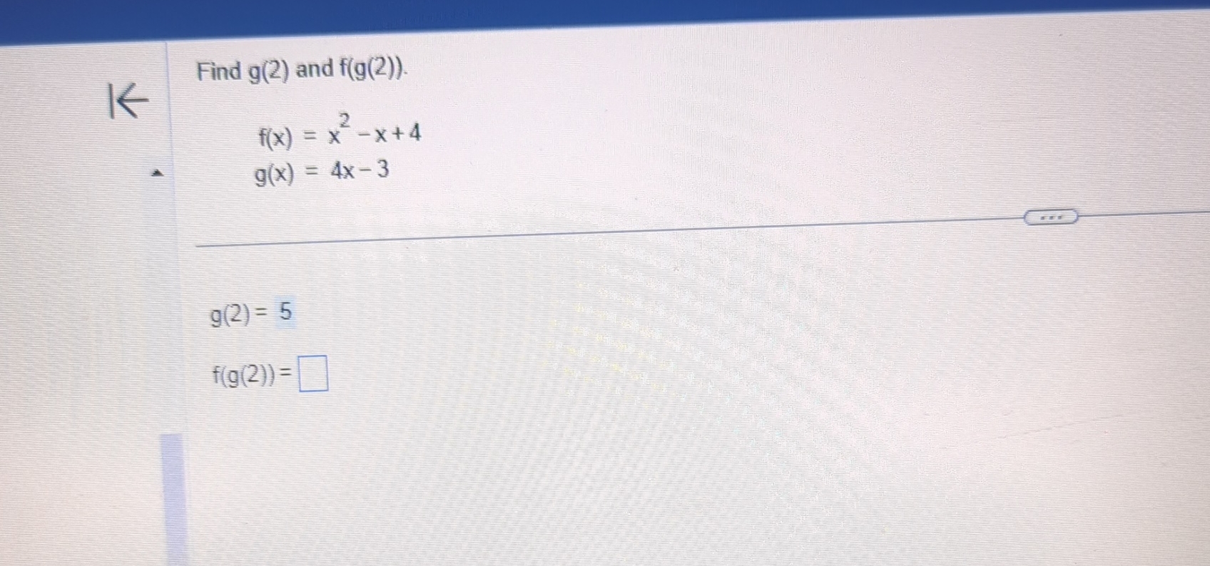 Solved Find g(2) ﻿and | Chegg.com
