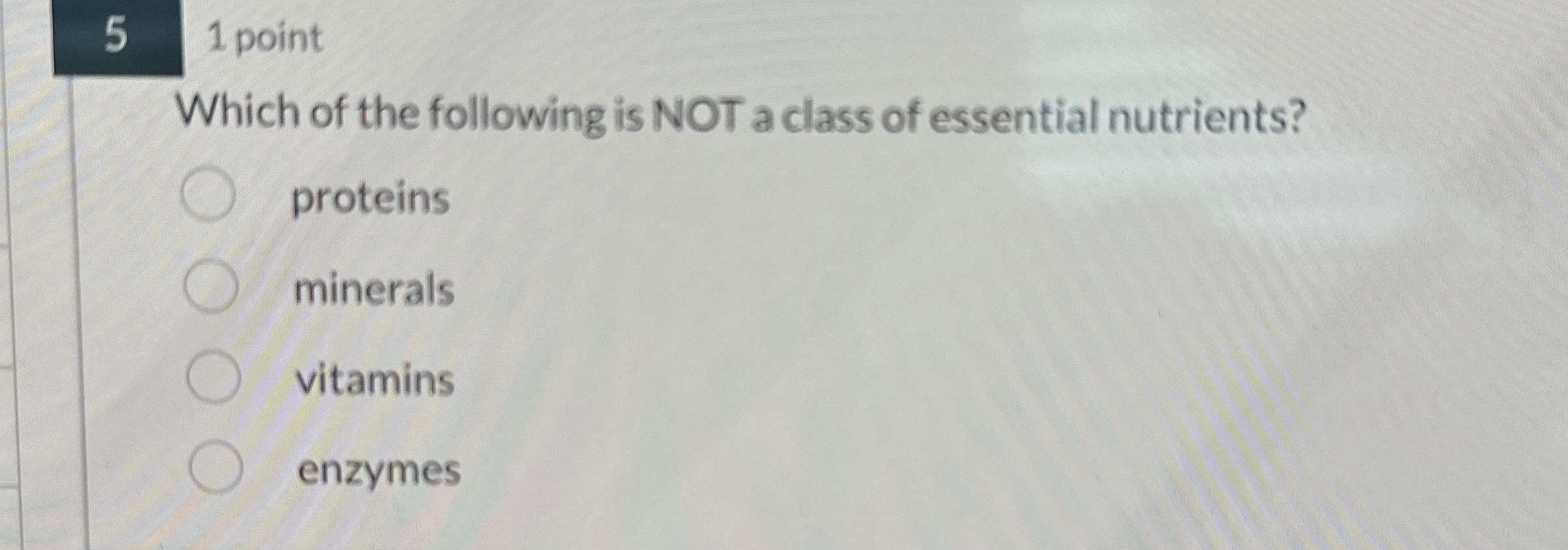Solved 51 ﻿pointWhich of the following is NOT a class of | Chegg.com