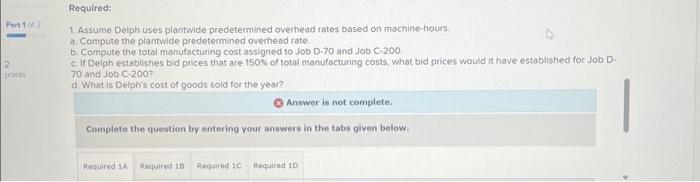Solved Exercise 2-15 (Algo) Plantwide and Departmental | Chegg.com