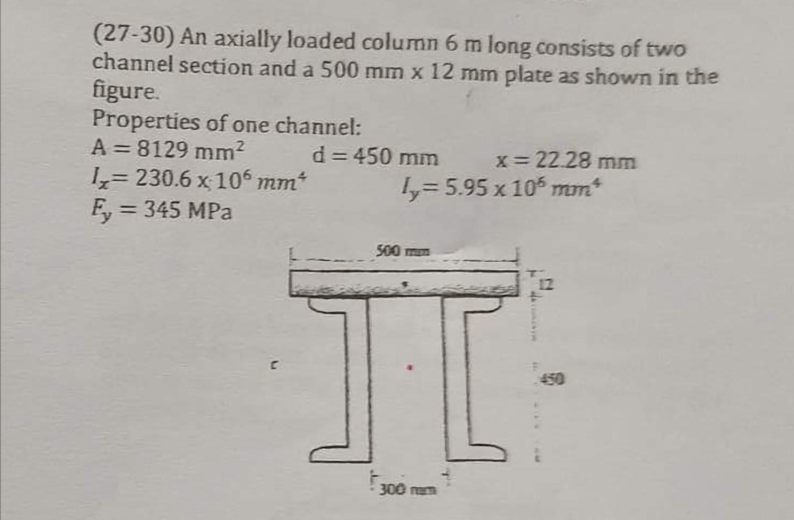 Solved 27-30 Subject: Structural Steel Design Multiple | Chegg.com