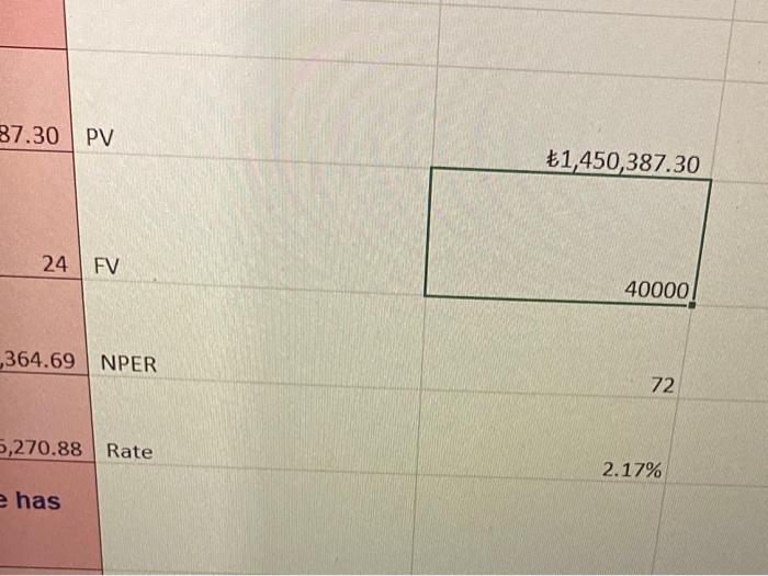 Solved can we calculate with pv function for the first | Chegg.com