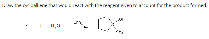 Solved Draw the cycloalkene that would react with the | Chegg.com