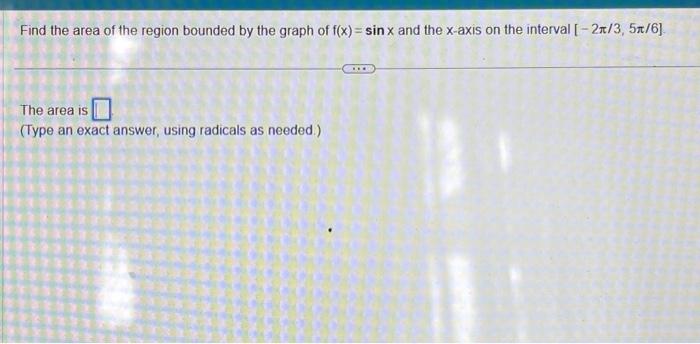 Solved Find the area of the region bounded by the graph of | Chegg.com
