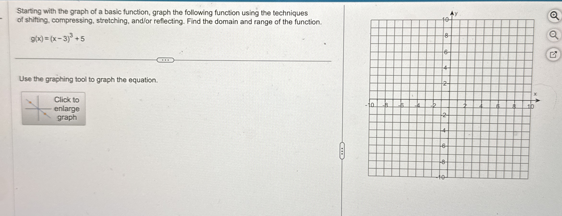 Solved Starting with the graph of a basic function, graph | Chegg.com