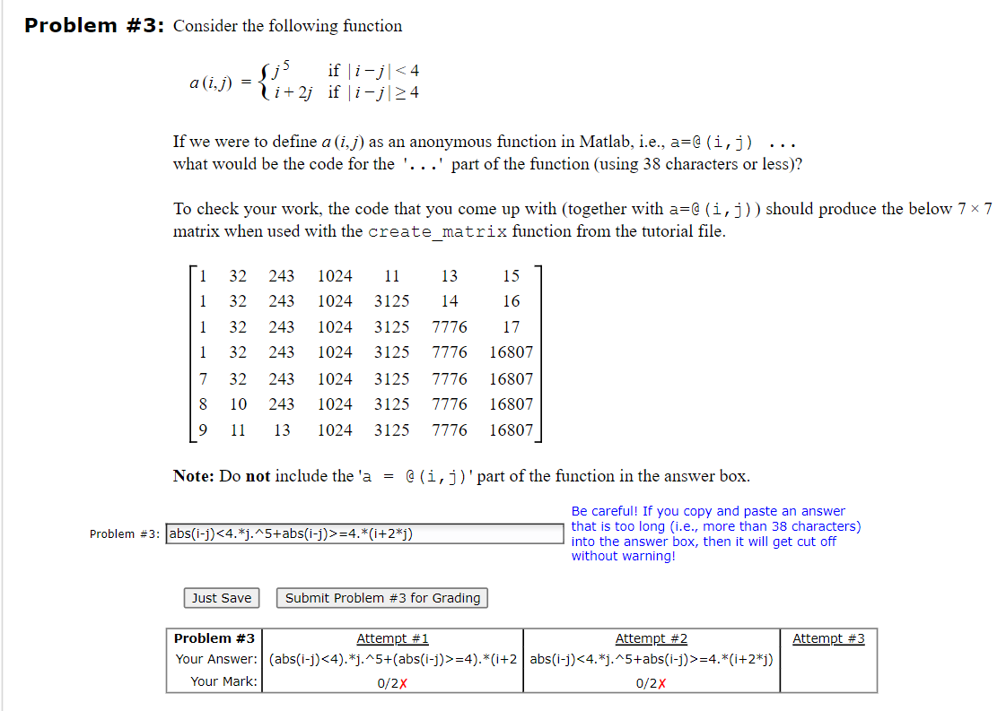 Solved Consider The Following Function Problem 3 Consider Chegg