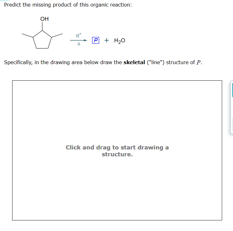 Solved Predict the missing product of this organic | Chegg.com
