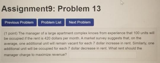 Solved Assignment9 Problem 13 Previous Problem Problem List 3895