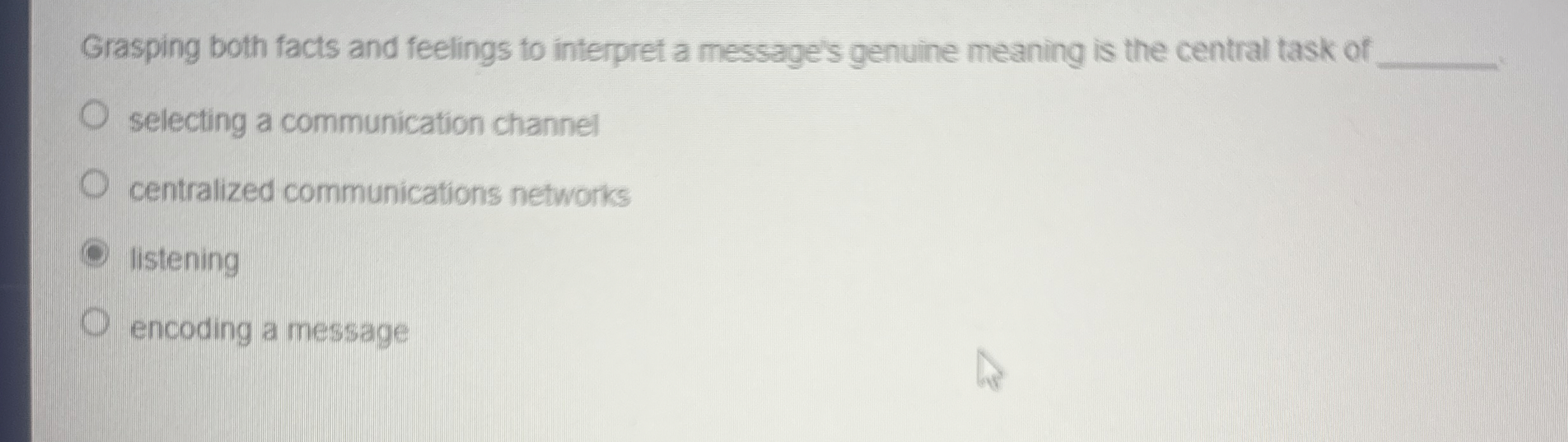 Solved Grasping both facts and feelings to interpret a | Chegg.com