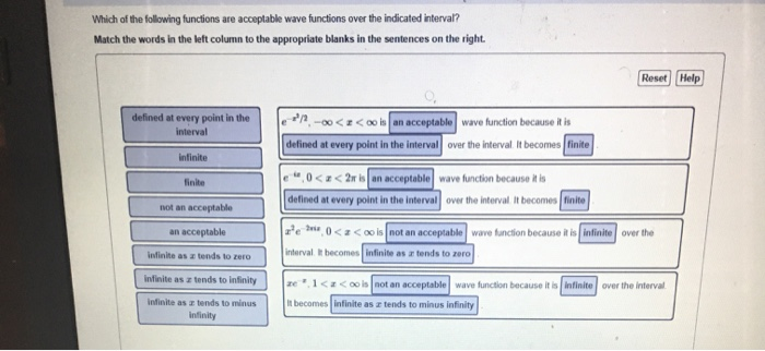 Solved Which of the following functions are acceptable wave | Chegg.com