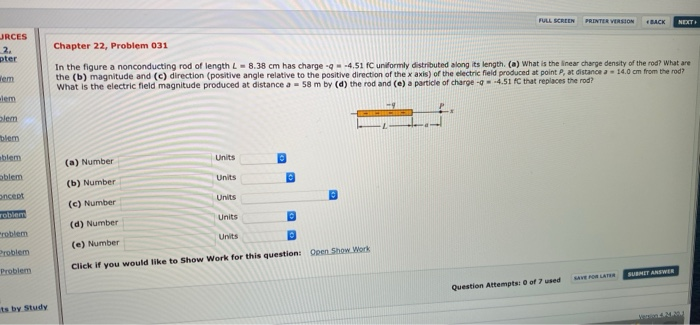 Solved FULL SCREEN PRINTER VERSION BACK NEXT JRCES Chapter | Chegg.com