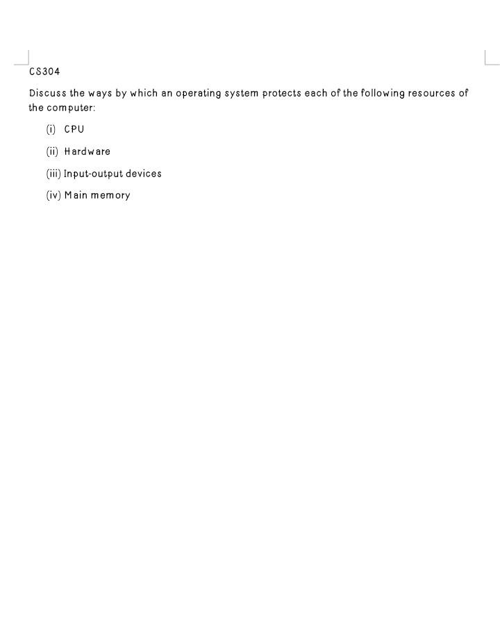 Solved Discuss the ways by which an operating system | Chegg.com