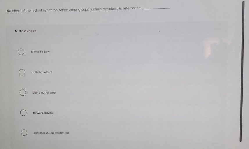 Solved The effect of the lack of synchronization among | Chegg.com