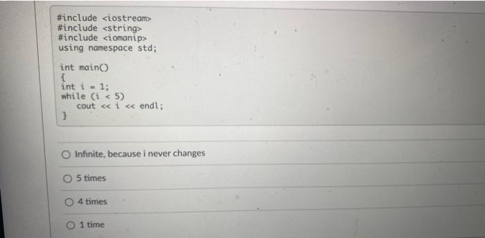 Solved \#include \#include i=1; while (i