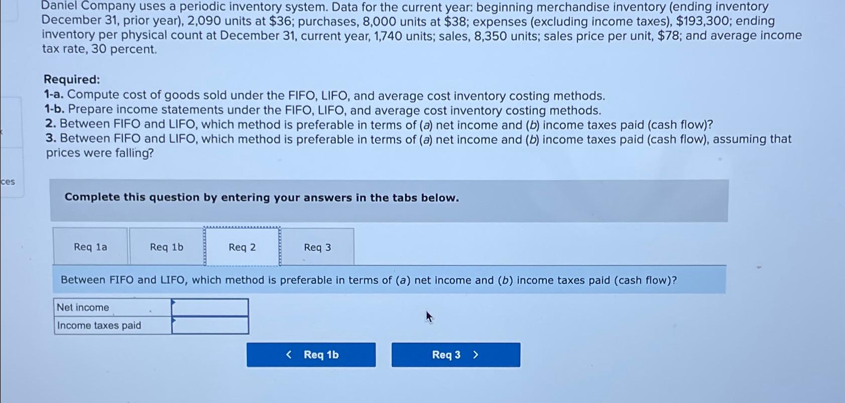 Solved Daniel Company uses a periodic inventory system. Data | Chegg.com