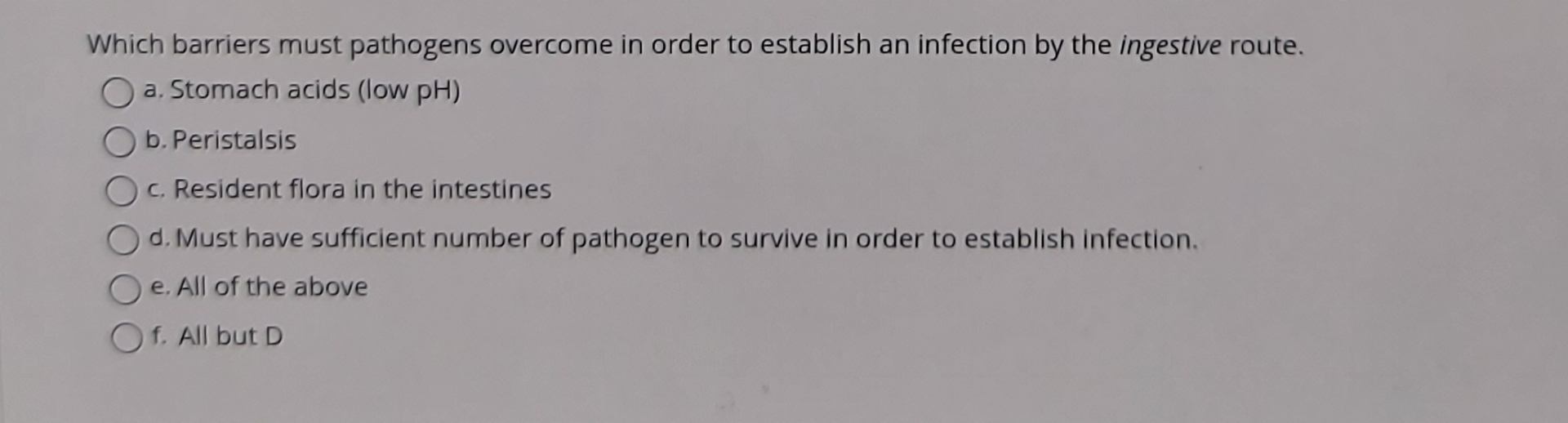 Solved Which barriers must pathogens overcome in order to | Chegg.com