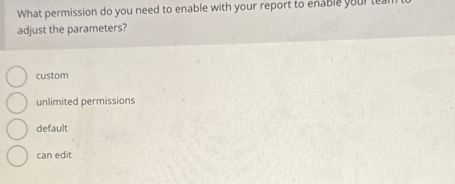 Solved What permission do you need to enable with your | Chegg.com