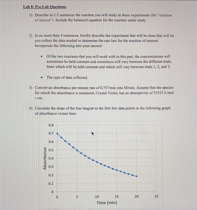 Solved Lab 8: Pre-Lab Questions 1) Describe in 2-3 sentences | Chegg.com