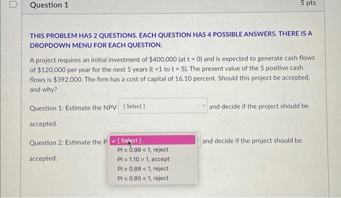 Solved THIS PROBLEM HAS 2 QUESTIONS. EACH QUESTION HAS 4 | Chegg.com