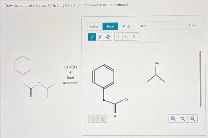 Draw The Products Formed By Heating The Following Compound In Acidic ...