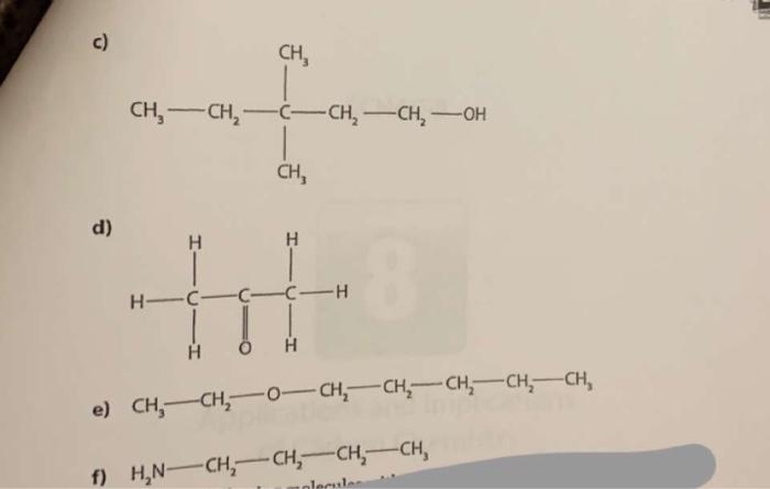 Solved 7. Draw condensed structural formulas to illustrate | Chegg.com