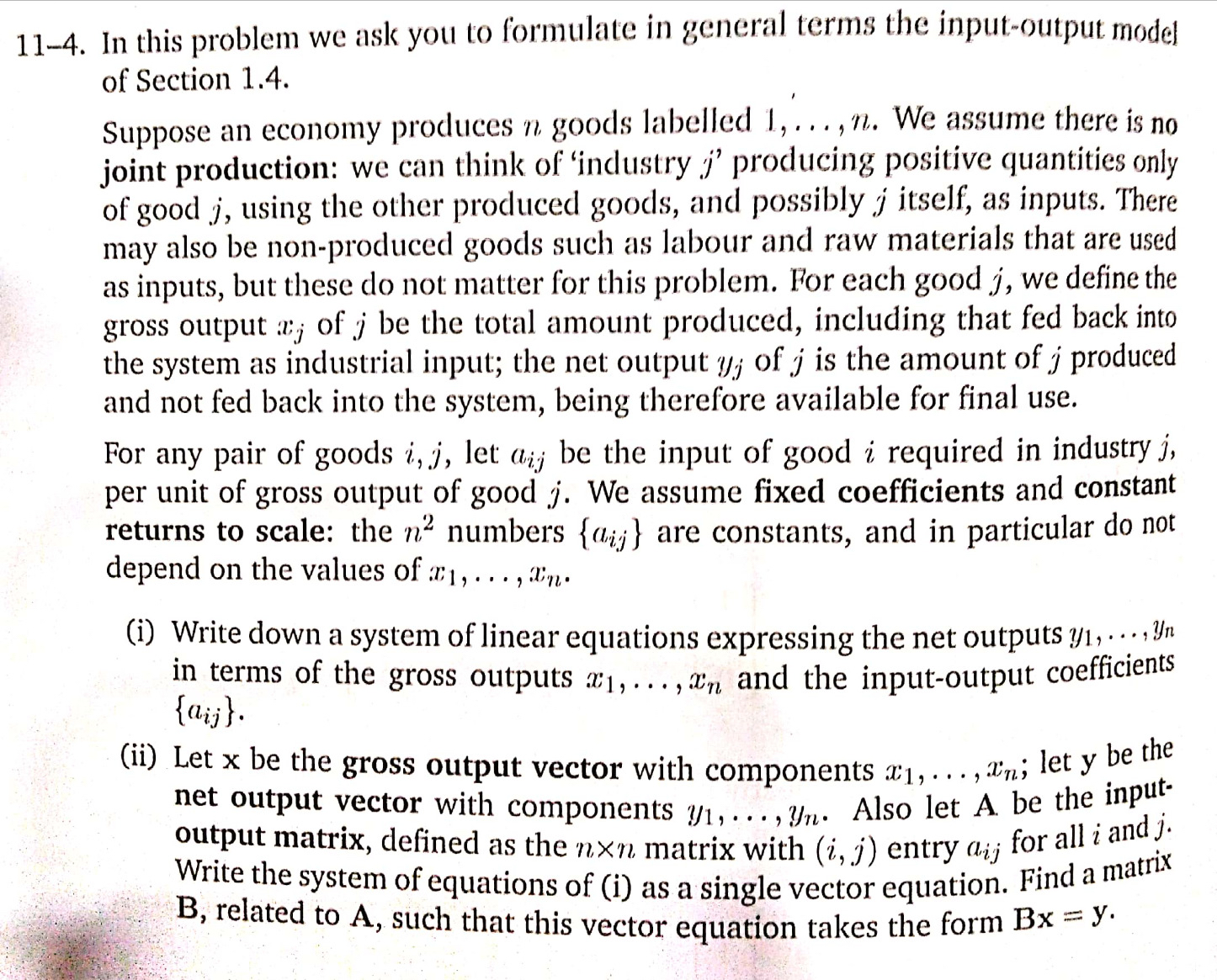 Solved 11-4. ﻿In this problem we ask you to formulate in | Chegg.com