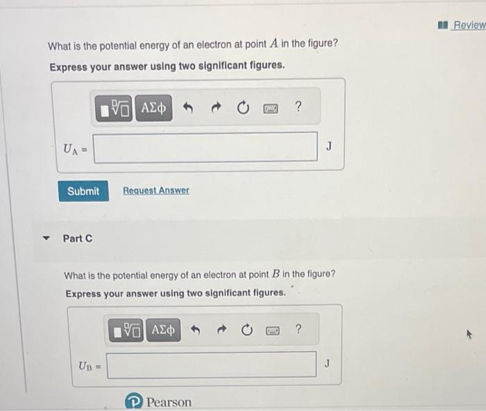 Solved Figure 1 of 1What is the electric potential at points | Chegg.com